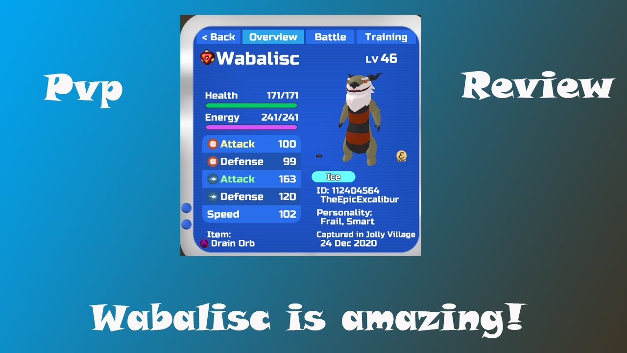 Wabalisc in insane! (Loomian Legacy Pvp) - YouTube