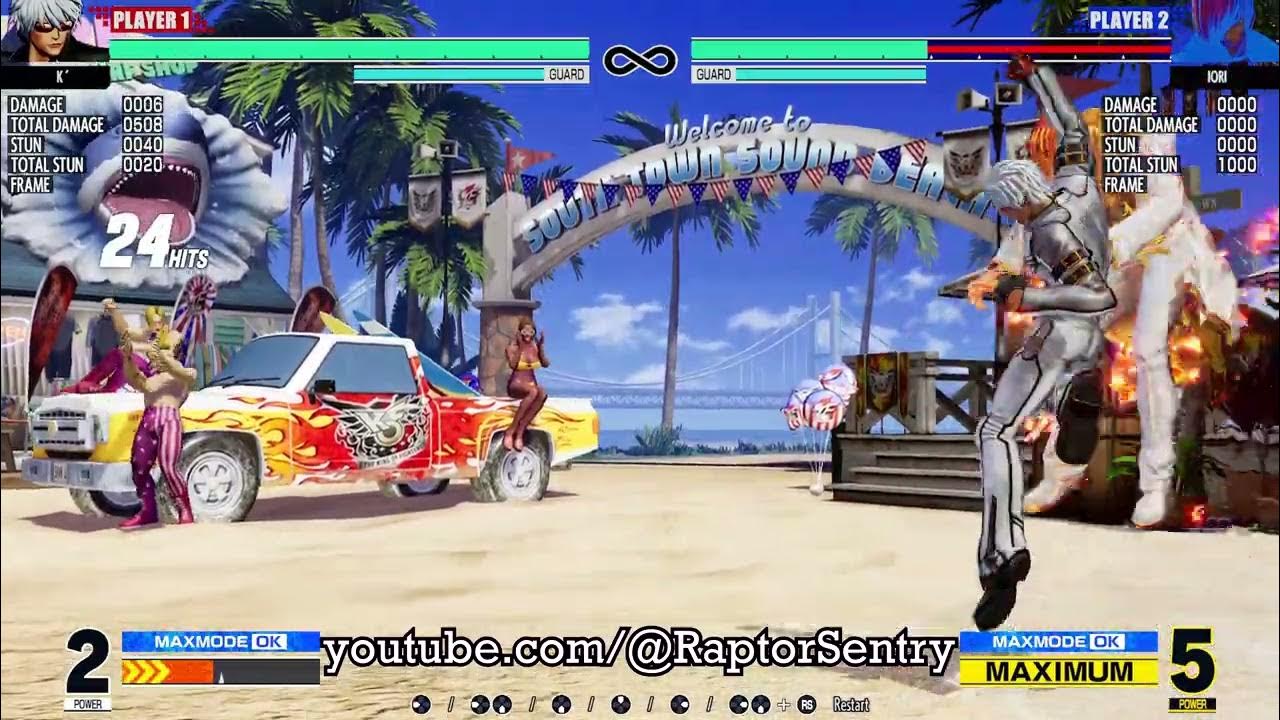 KOF XV K' Stun TOD 100% 97 Hit Corner Combo (NEW & EXCLUSIVE Stun Route and Finisher) - YouTube