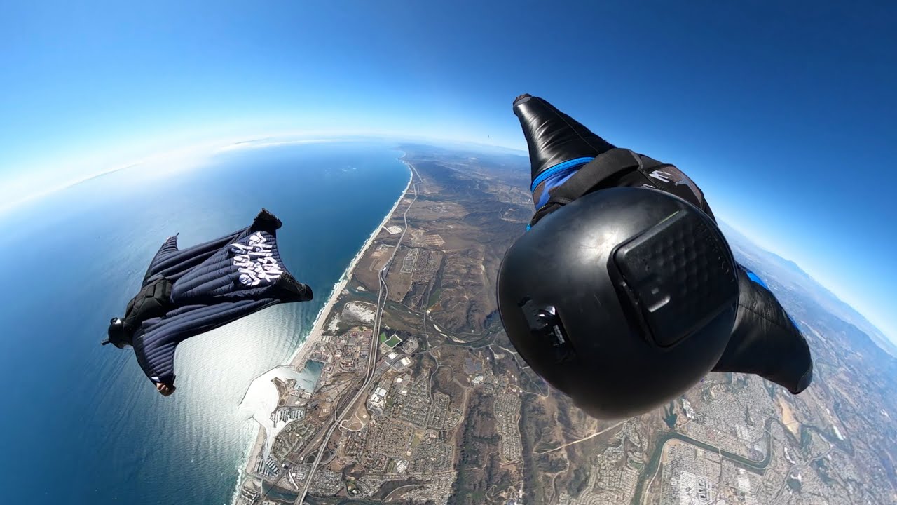 Wingsuit Skydive Above The Ocean | Immersive 360 VR - YouTube