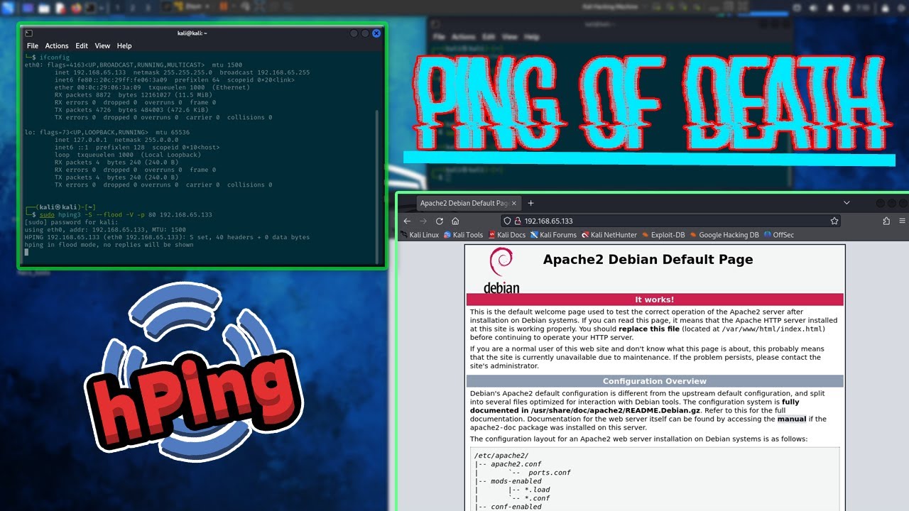 How To Utilise The 'PING OF DEATH' On Web Servers... (EDUCATIONAL ...