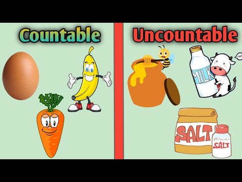 COUNTABLE vs UNCONTABLE Learn Countable Nouns || Uncountable Nouns ...