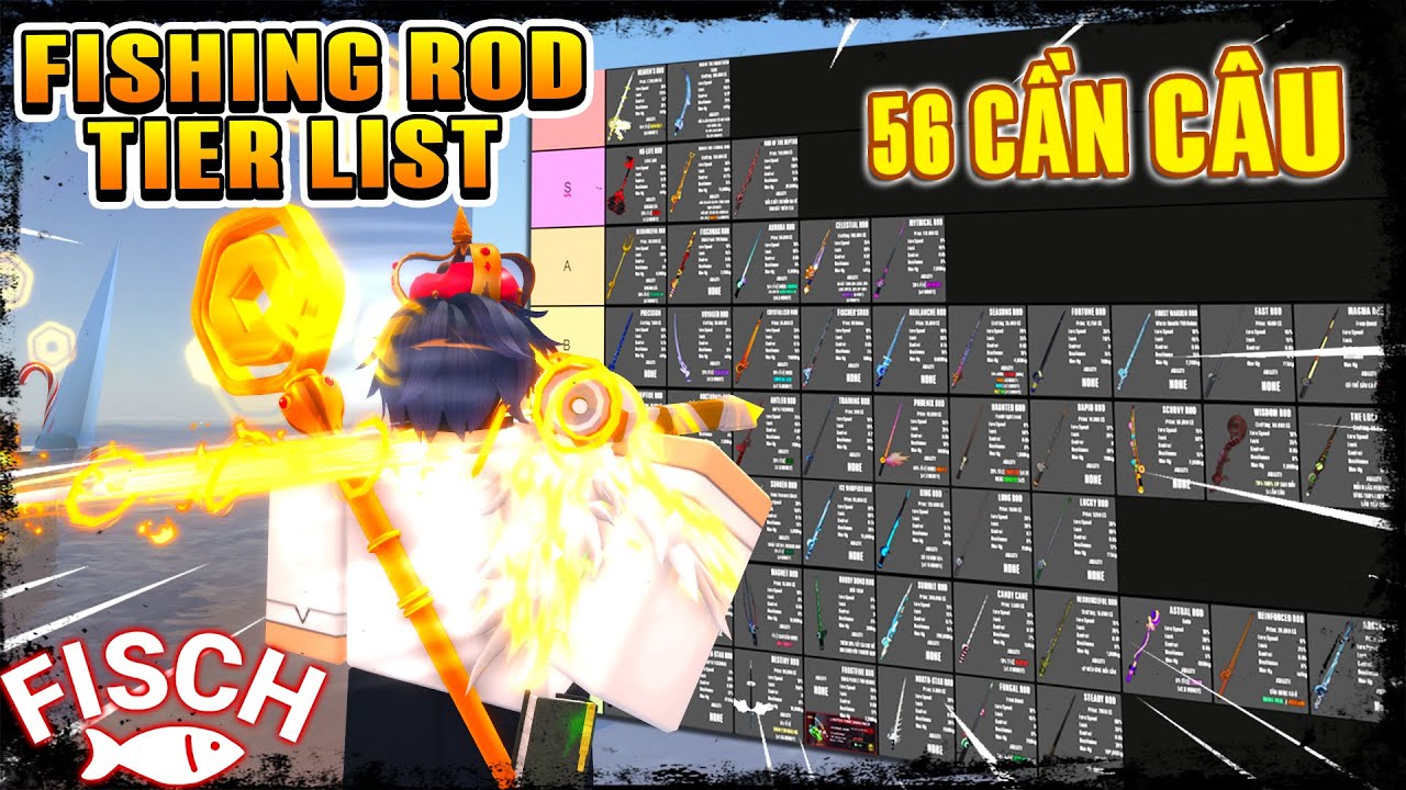 *Độc Quyền* Mình Xếp Hạng Tất Cả Cần Câu Trong Fisch!! Fishing Rod Tier ...