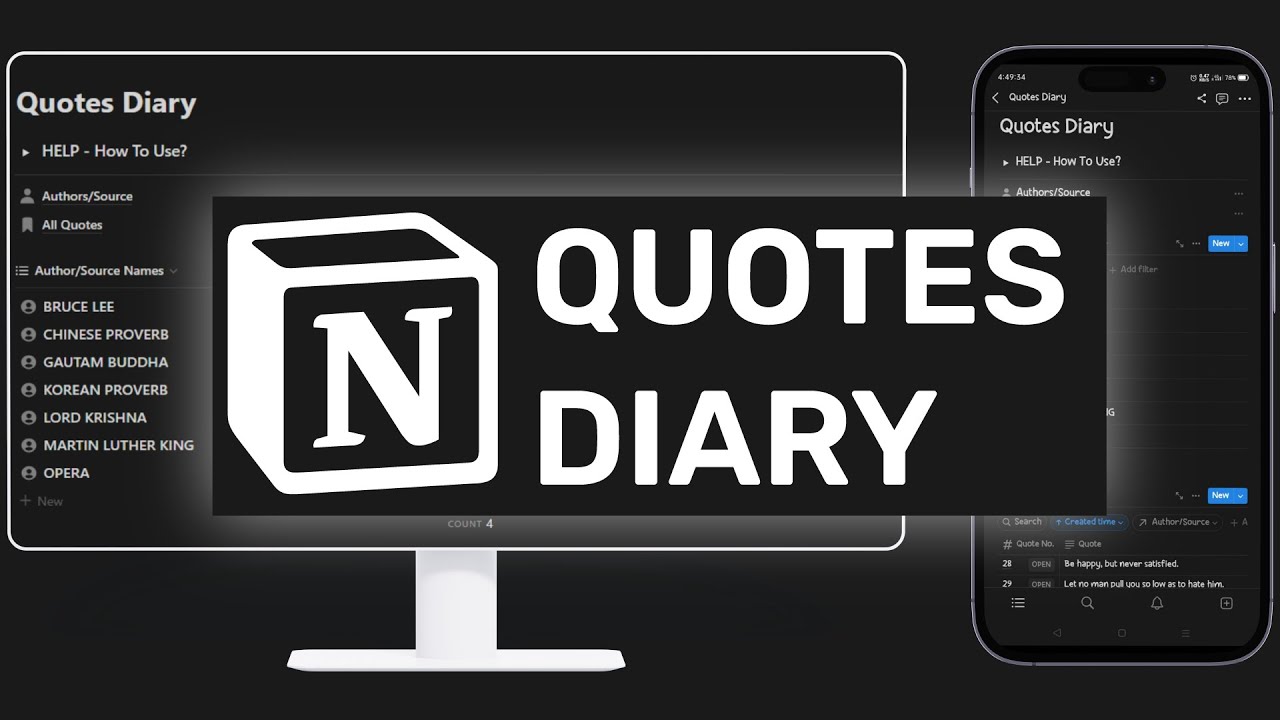 Daily Dose of Wisdom: Capture and Reflect | Quotes Diary - YouTube