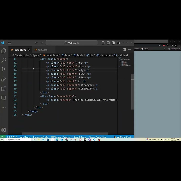 A Really Cool Unique Animation With Text Html And Css Css Coding Webproject Webdesign Youtube