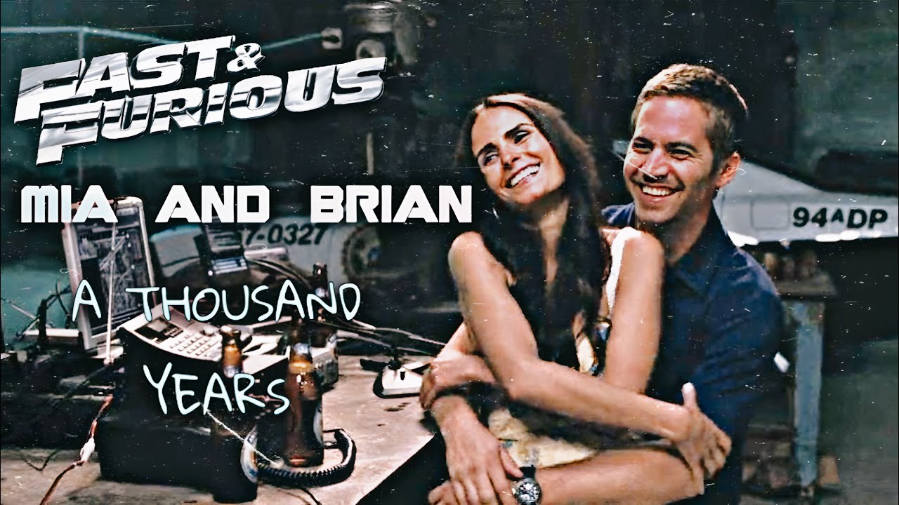 Fast and Furious - Brian x Mia - A Thousand Years(Anniversary gift for ...