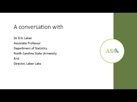MSAM: Machine Learning and Statistics with Eric Laber - YouTube