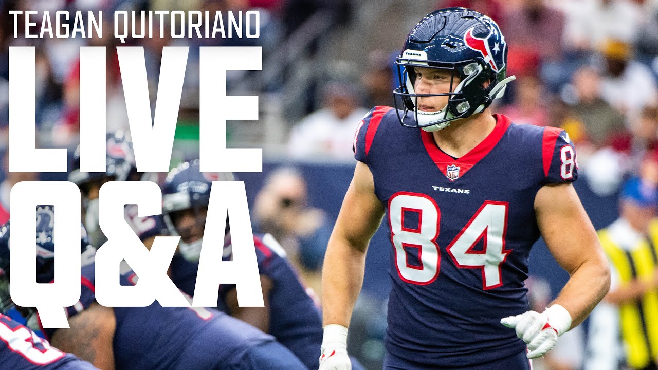 LIVE Q&A with Teagan Quitoriano | Houston Texans Water Break Wednesday ...