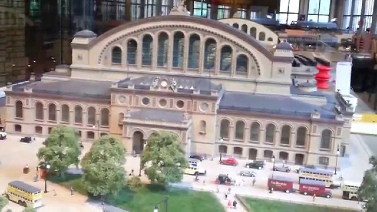 Modellbahn Anhalter Bahnhof in H0 - YouTube