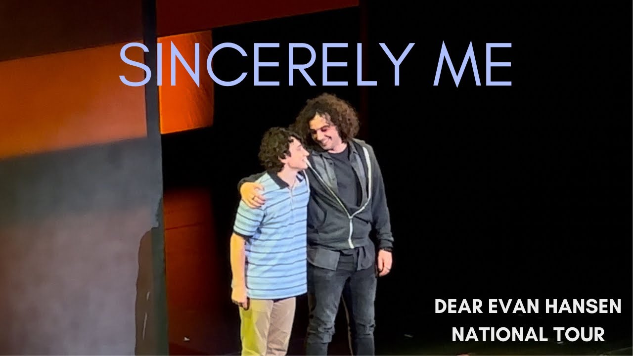 Sincerely Me - Dear Evan Hansen National Tour - YouTube