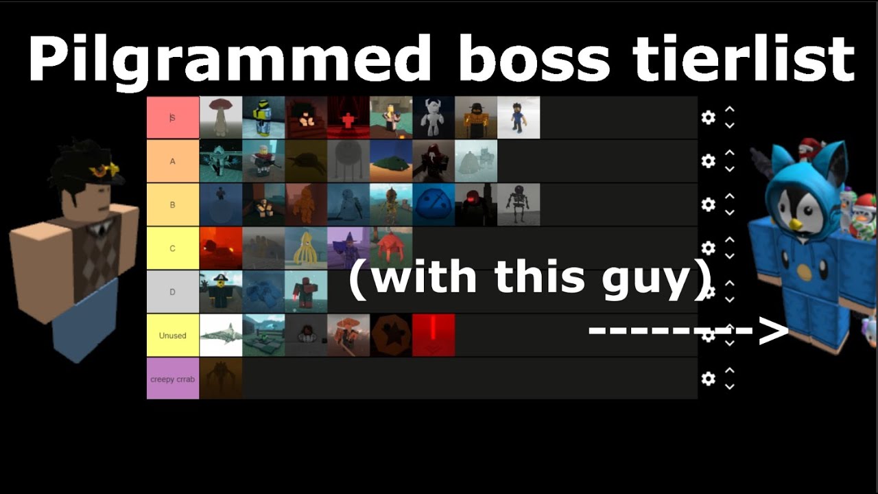 Pilgrammed Boss Tierlist ft - blastoturtle - YouTube