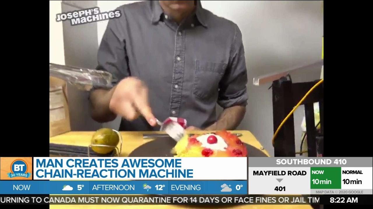 This awesome chain-reaction machine will blow your mind! - YouTube