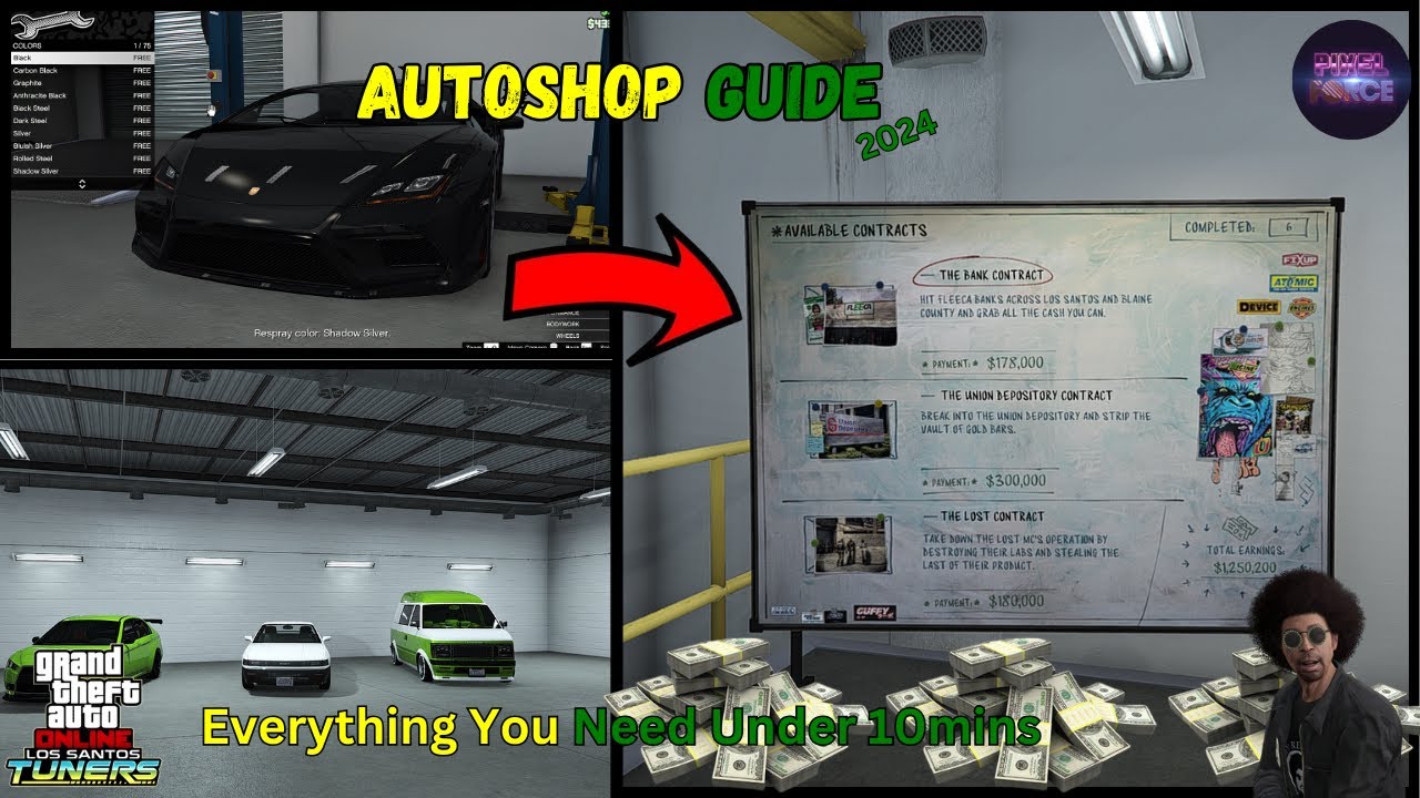 AutoShop Wealth 101: Money Guide 2024 in GTA V Online! | Pixel Force ...