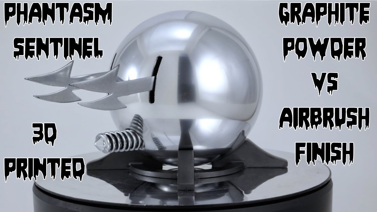 Phantasm Sentinel - Airbrush vs Graphite Powder Finish - YouTube