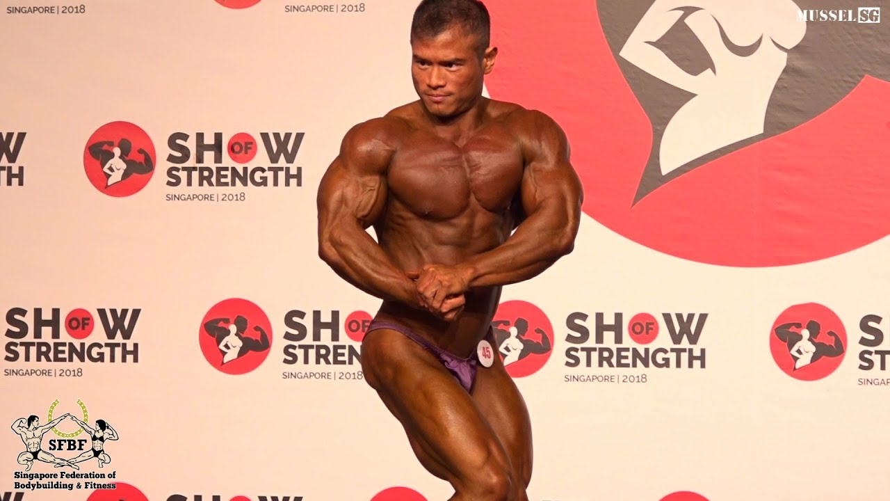 SFBF Show of Strength 2018 (Bodybuilding, Below 65kg) - Tan Zhen Wei - YouTube