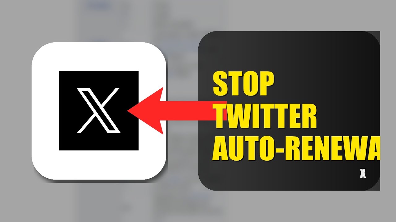 How To Stop Twitter Auto Renewal 2025 (2026) - YouTube