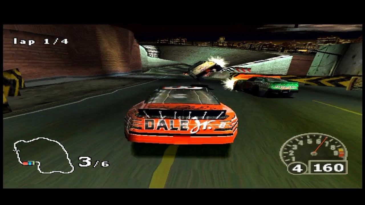 gameplay nascar rumble ps1.. - YouTube