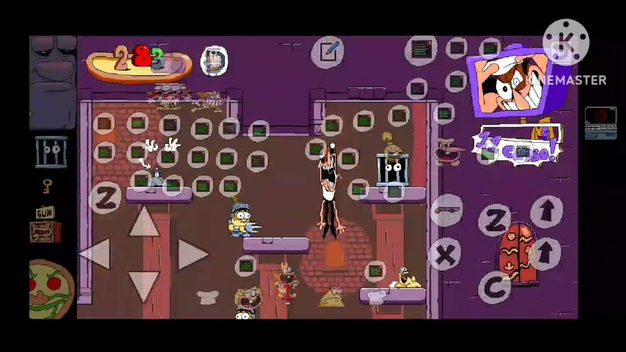 playable fake peppino hud tv in pizza tower eggplant build - YouTube