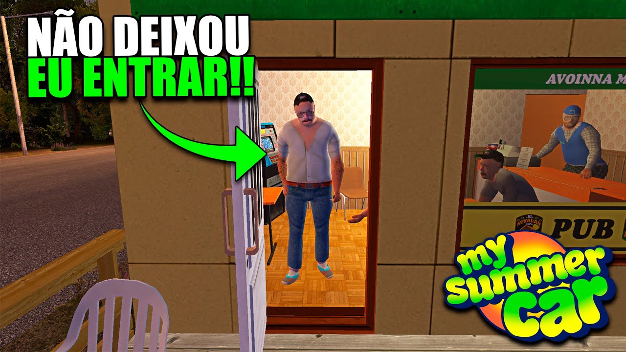 ENCONTREI O DOIDO DO RELÓGIO NO BAR DO TEIMON - MY SUMMER CAR - YouTube