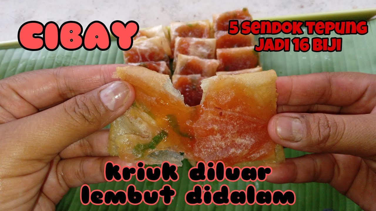 Cara membuat cemilan enak CIBAY (aci ngambay) - YouTube