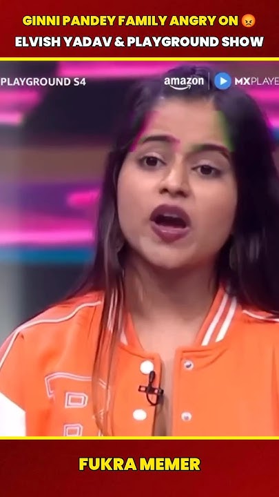 Ginni Pandey Family Angry On Elvish Yadav 😡 - Ginni Pandey Playground #shorts #elvishyadav - YouTube