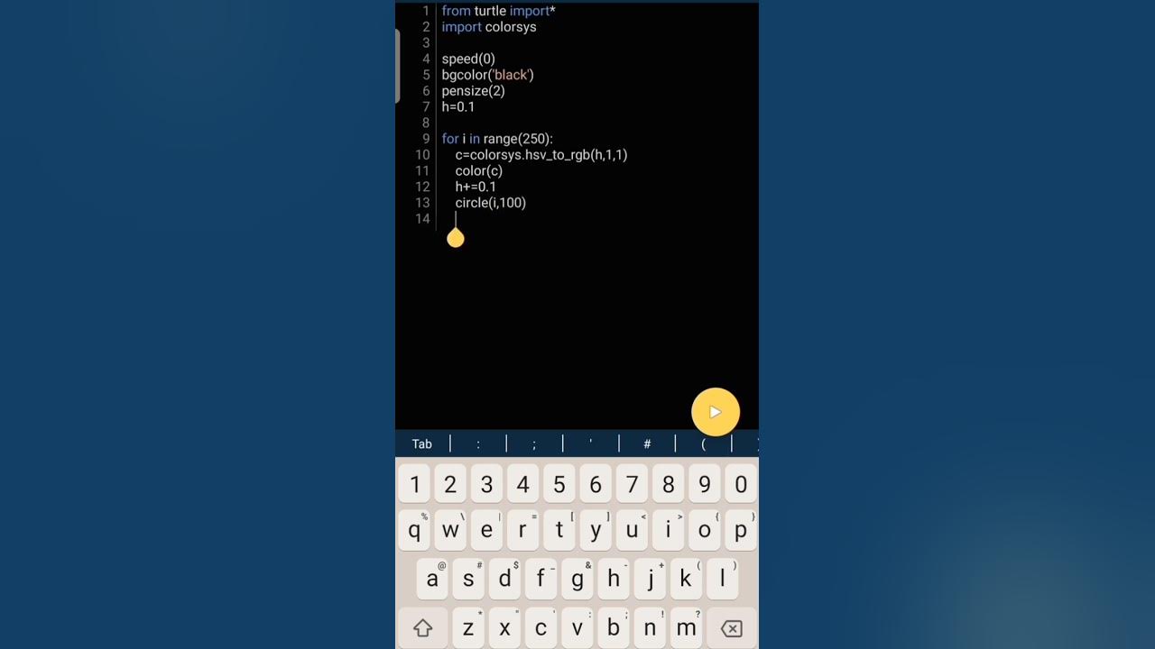Pattern Idea Using Python Shortvideo Shorts Coding Pydroid3 Youtube