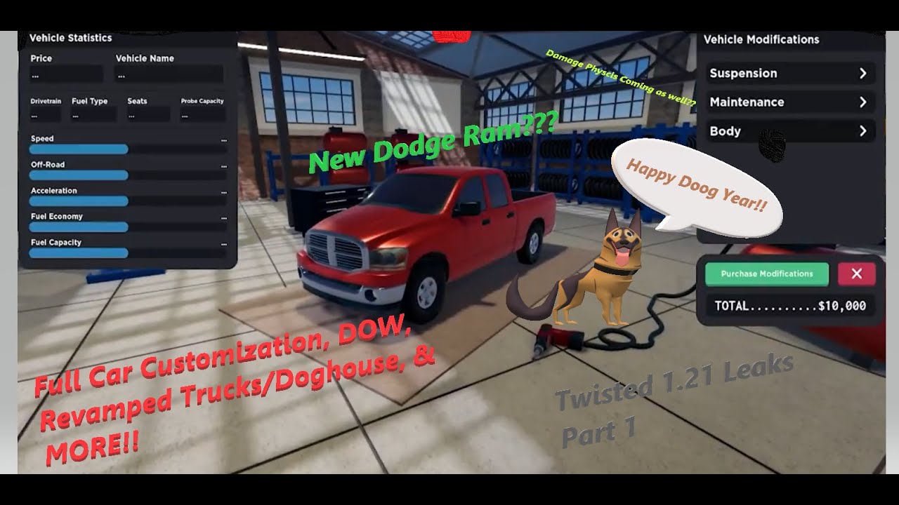 Full Vehicle Customization, New DOW, Revamped Trucks/Doghouse & More ...