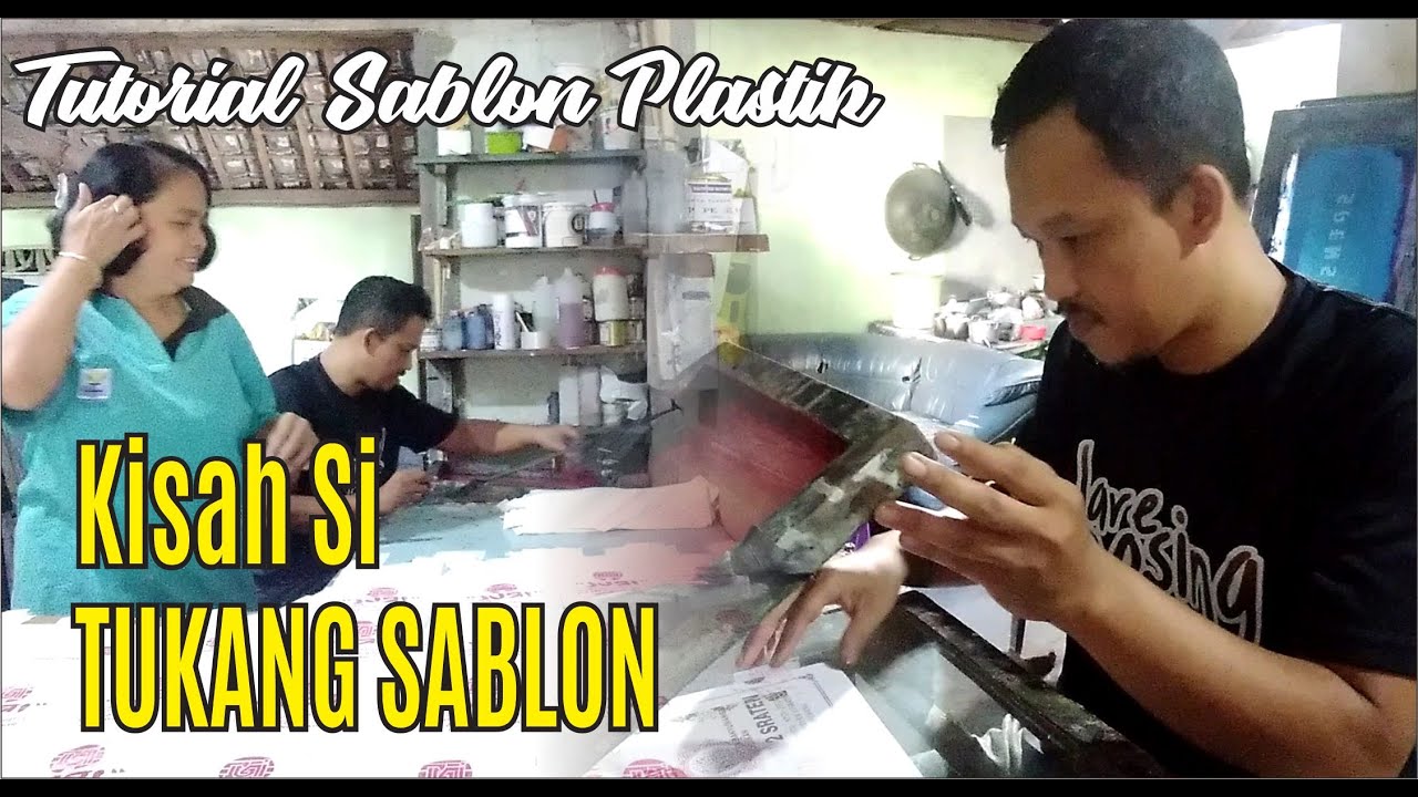 Kisah Si Tukang Sablon | Tutorial Sablon Manual - YouTube