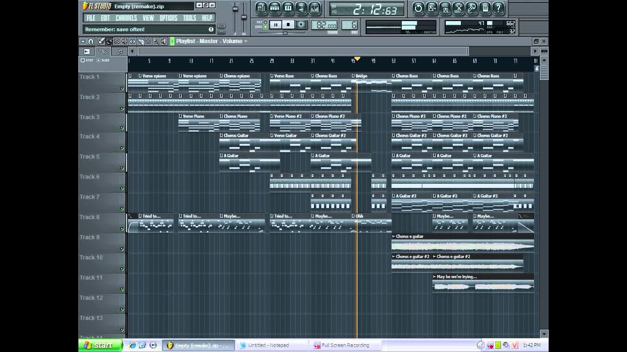 EMPTY (The Click Five) Instrumental FL Studio Remake [FREE MP3/FLP ...