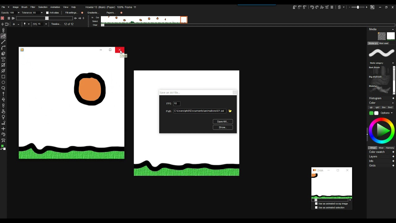 animation 101 / part 2 - Saving an animation to File - YouTube