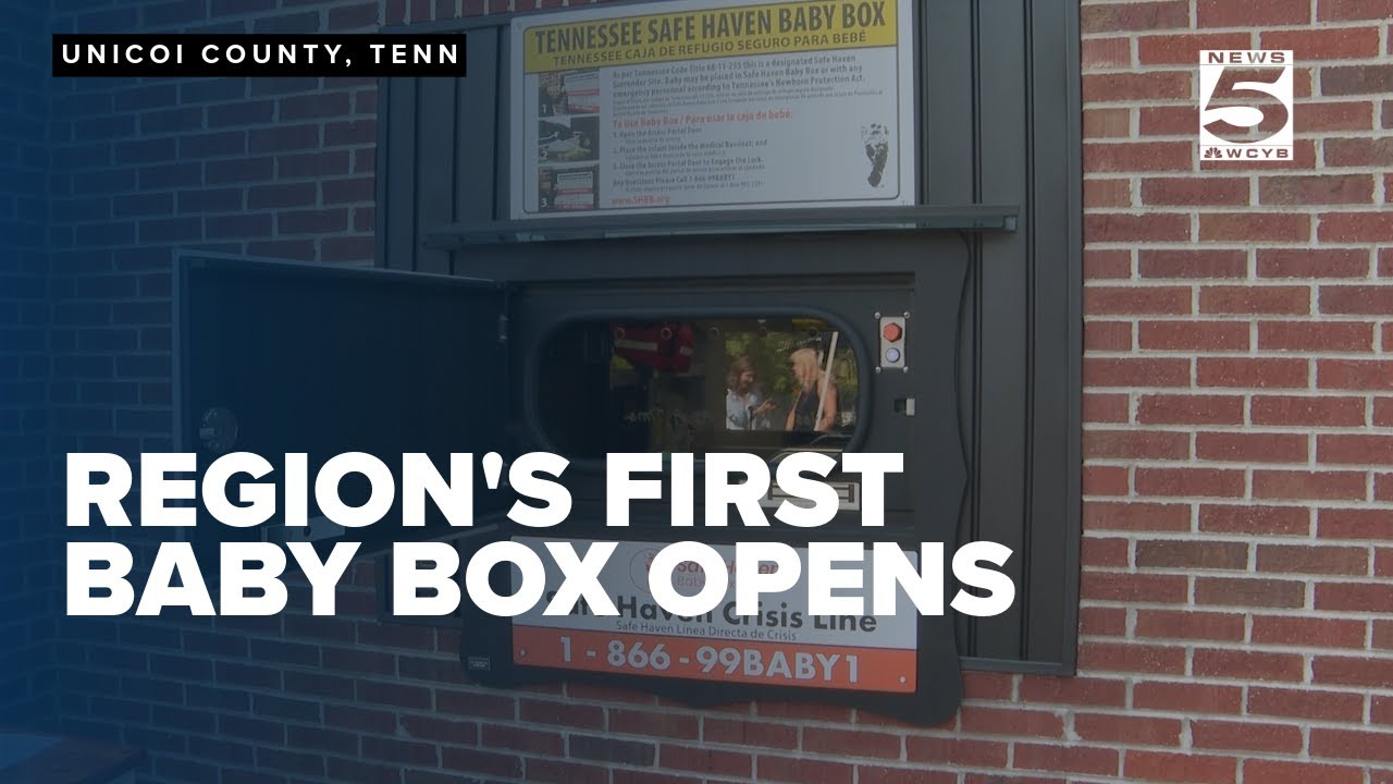 Region's first baby box launches at Unicoi County EMS - YouTube