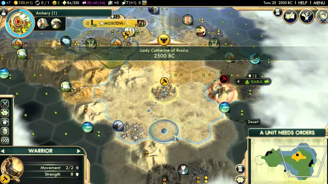 Let's Play: Civilization V as Russia - Part 1 - YouTube