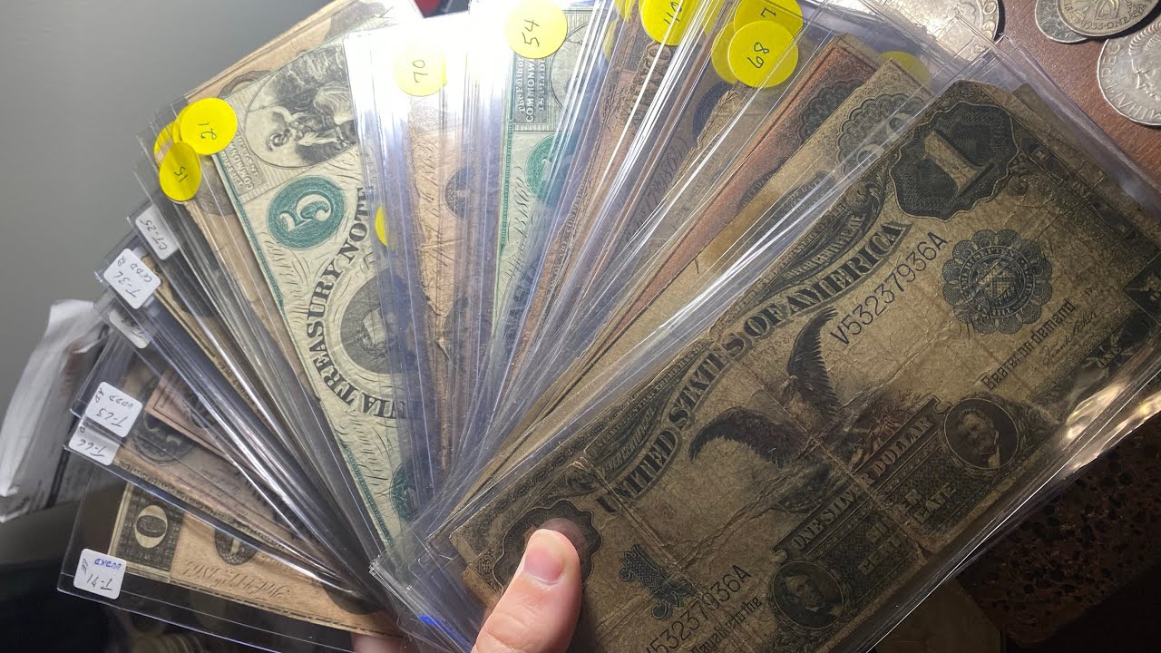 $2,500 of U.S & Confederate / Obsolete Currency Notes!! - YouTube