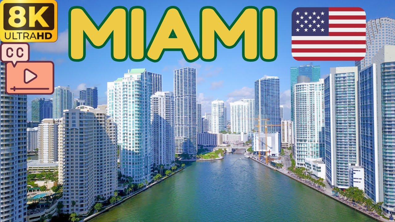 【8K】Miami, Florida 🇺🇸 Brickell & Downtown Miami Walking Tour (Subtitles ...