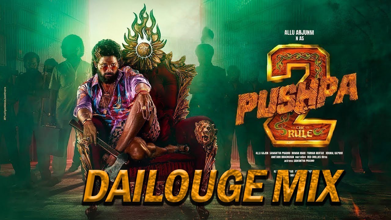 pushpa 2 THE RULE | Pushpa 2 Dialogues Remix | Allu Arjun | 2024 - YouTube