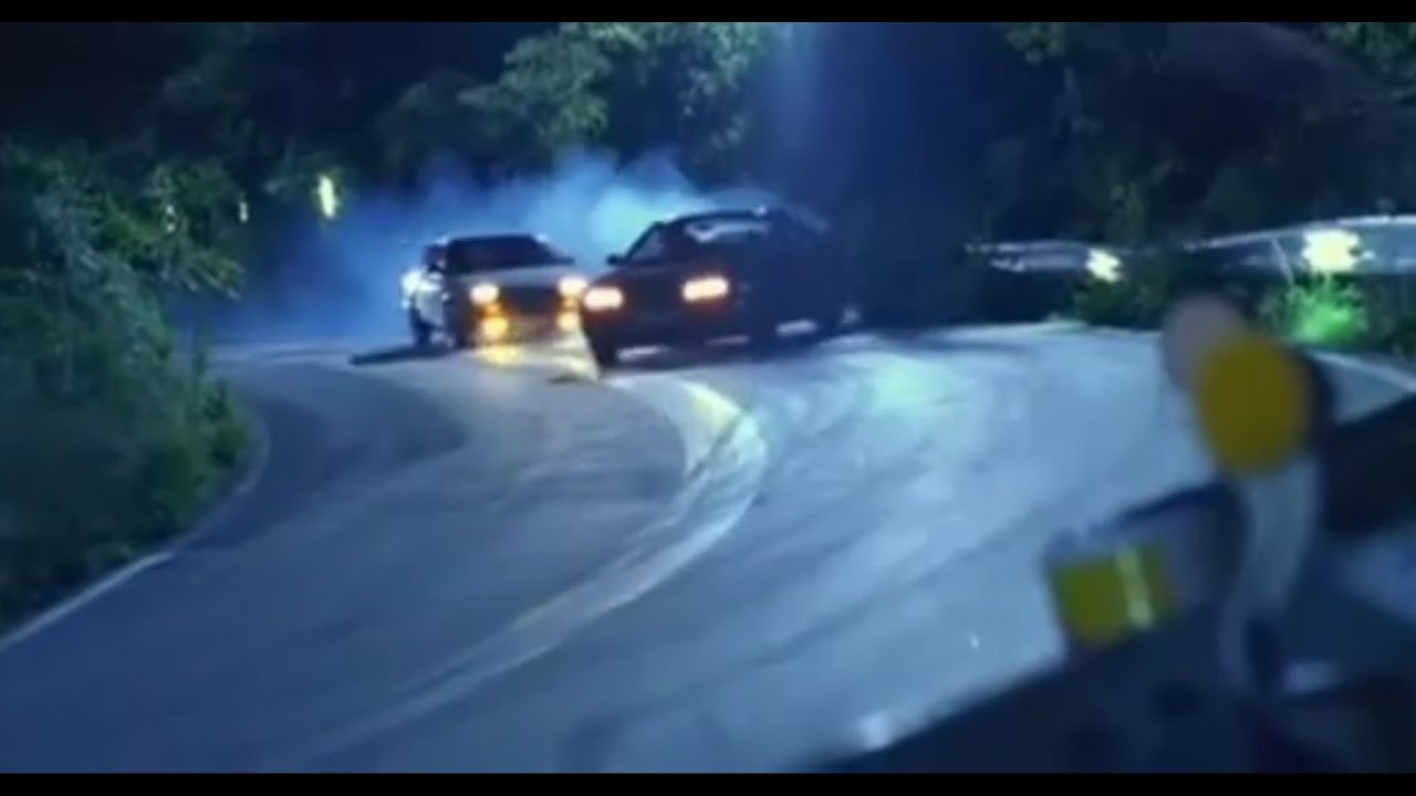 Initial D : Takumi Fujiwara vs. Takeshi Nakazato (1st race) - YouTube
