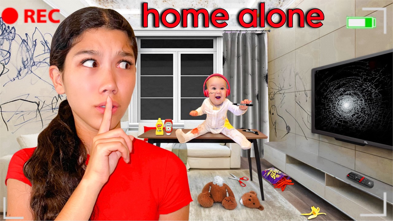 HOME ALONE Without Parents for 50 Hours! *Security Cameras* - YouTube