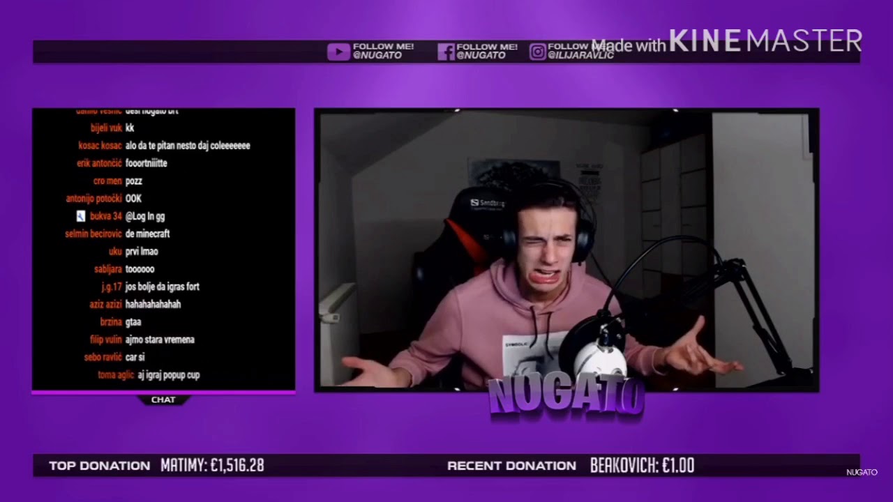 Nugato livestream funny moments😂 |SMJEŠNO|😂 - YouTube