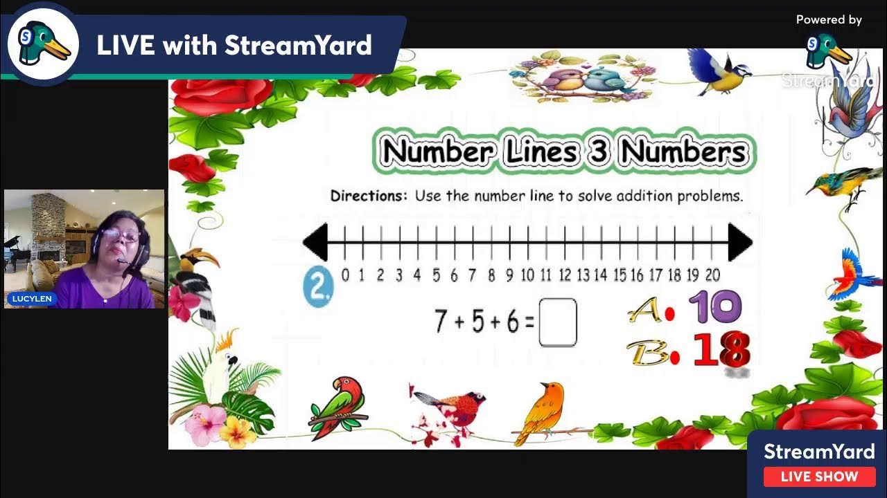 ADDING NUMBER USING NUMBER LINE - YouTube