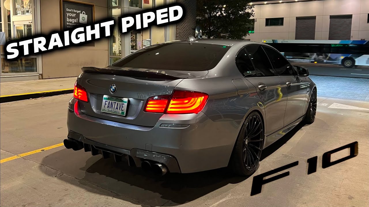 DOWNTOWN ASMR NIGHT POV BMW F10 535I (TUNED & STRAIGHT PIPED) - YouTube