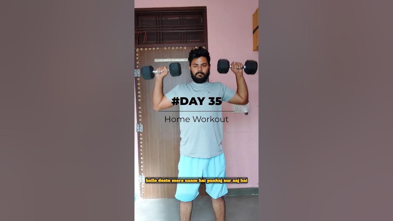 Home Workout for Shoulder and legs #day35 - YouTube