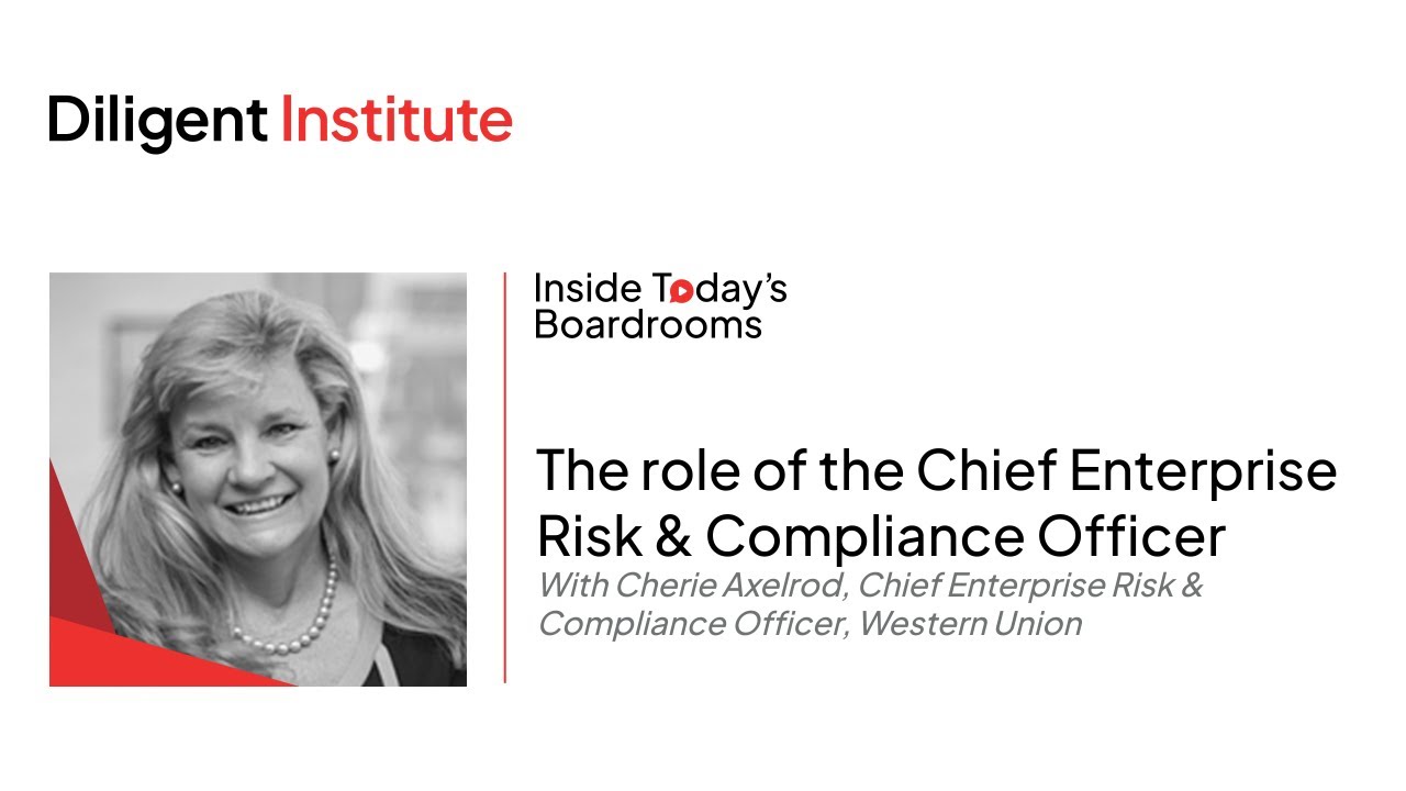The role of the Chief Enterprise Risk & Compliance Officer - YouTube
