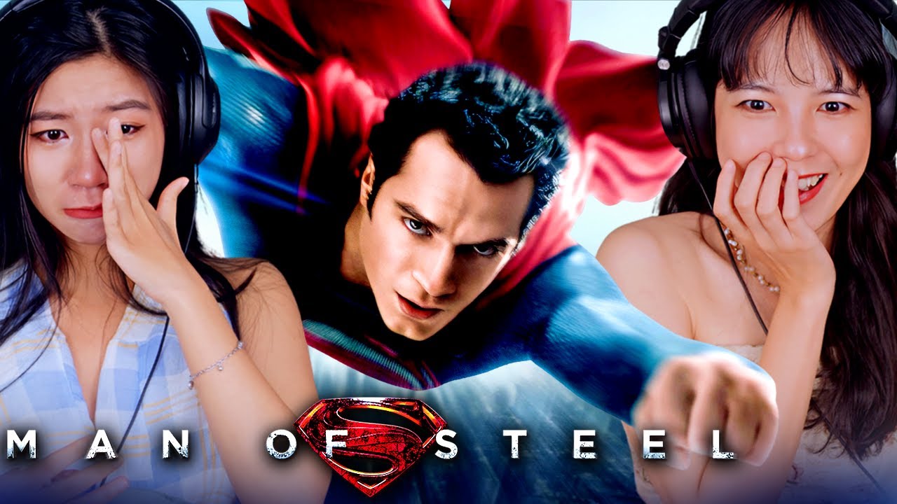 Foreign Girls React | Man of Steel | First Time Watch - YouTube
