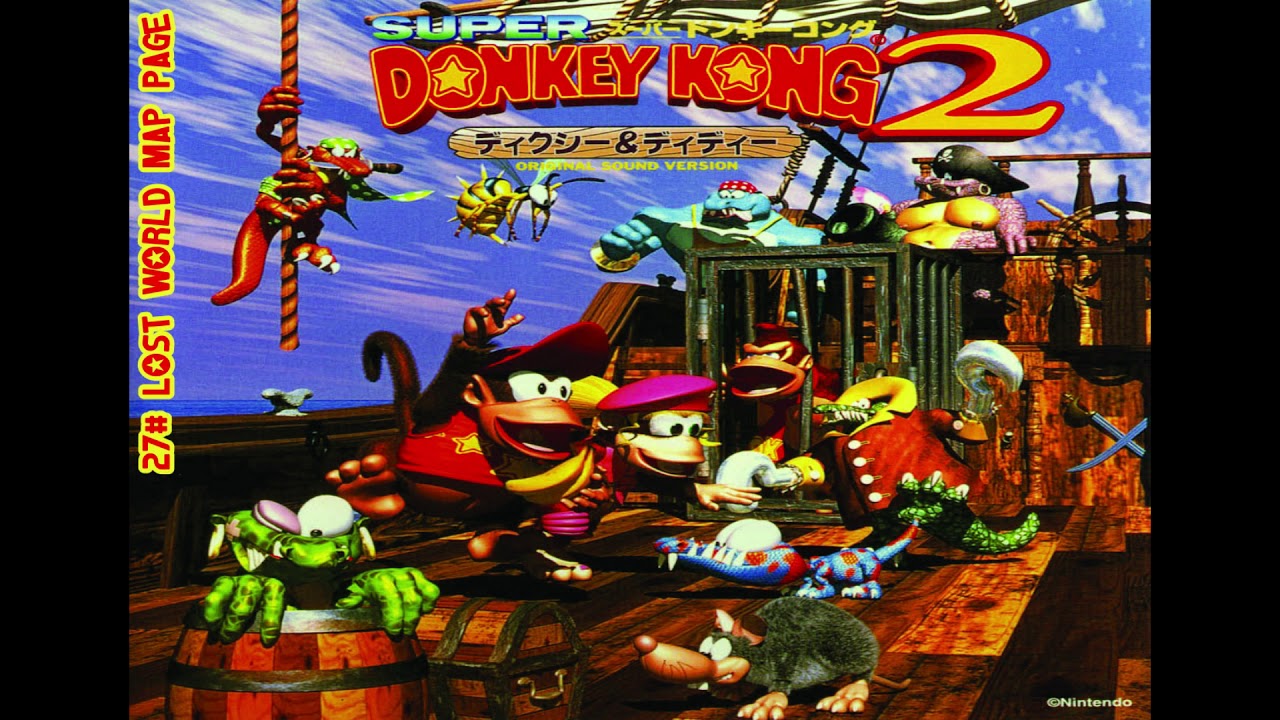 SoundtrackGames - 27# Lost World Map Page - Donkey kong country 2 diddy ...