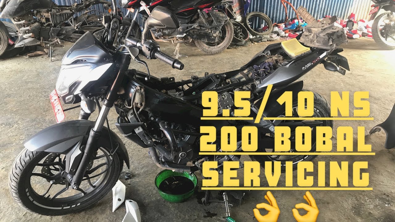 NS 200 Full Servicing || 12000 km || Nepal || - YouTube