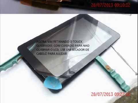 COMO TROCAR TELA TOUCH SCREEN DO TABLET CCE TR71 - YouTube