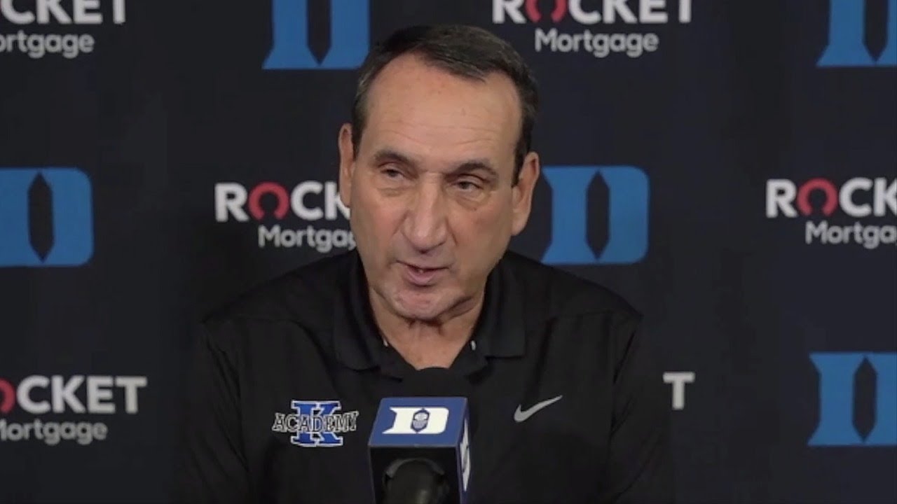 Coach K mourns loss of his dog, Blue - YouTube