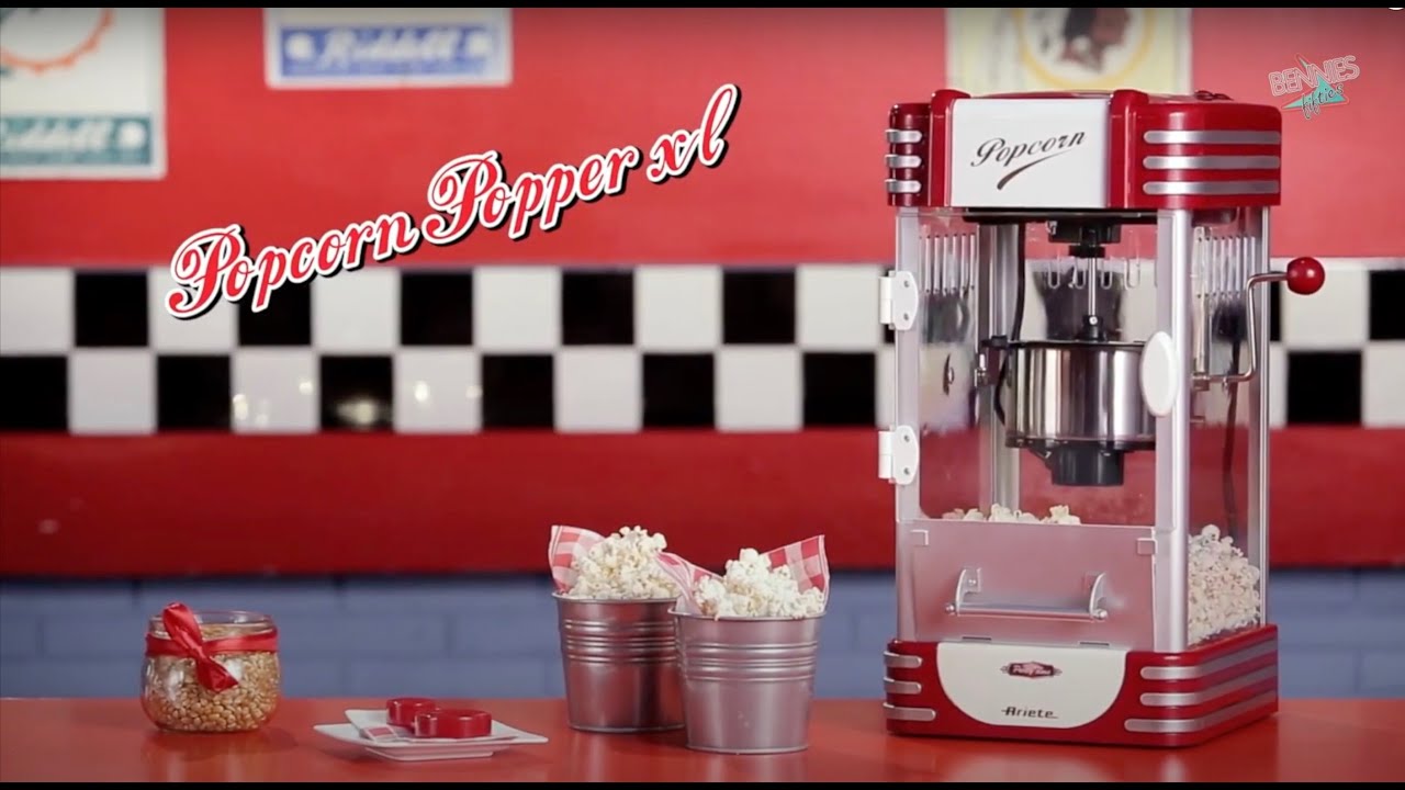 Retro Popcorn Machine XL - Fifties store - YouTube