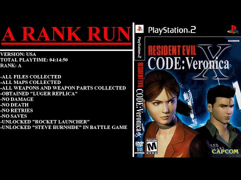 Resident Evil Code: Veronica X [USA] (PlayStation 2) - (Longplay - A Rank Run)