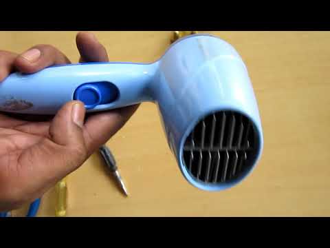 Repair hair dryer change wire - YouTube