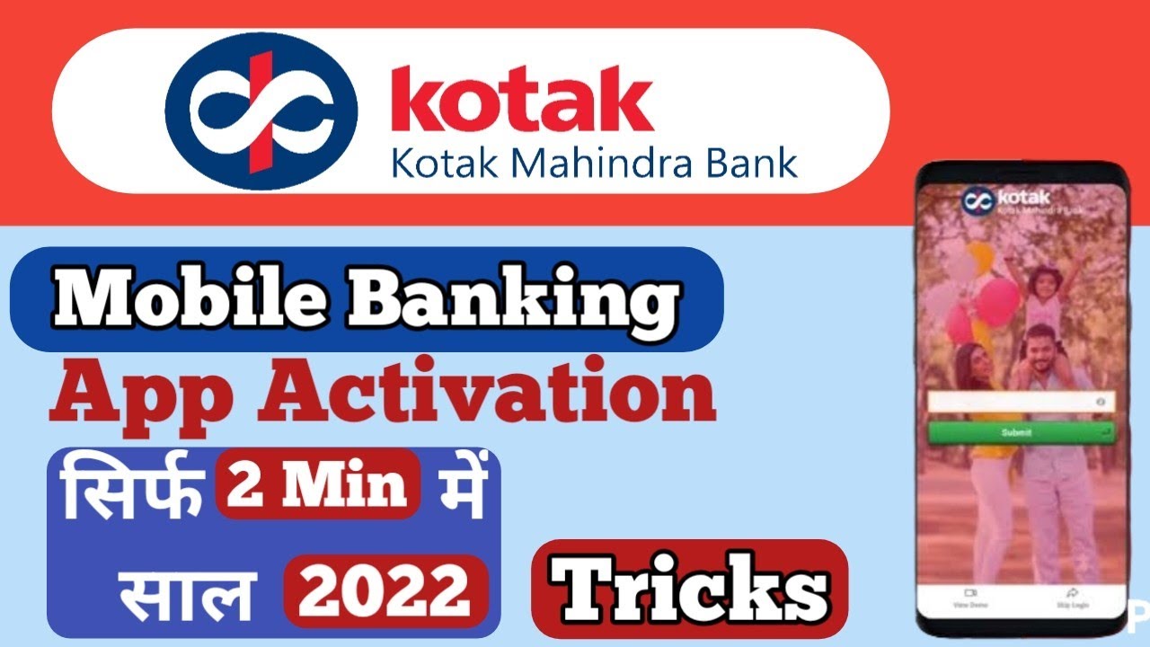 how to register kotak 811 mobile banking app || login kotak bank mobile ...